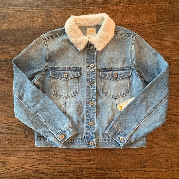 C&C California | Jackets & Coats | Cc California Denim Jacket With Faux ...